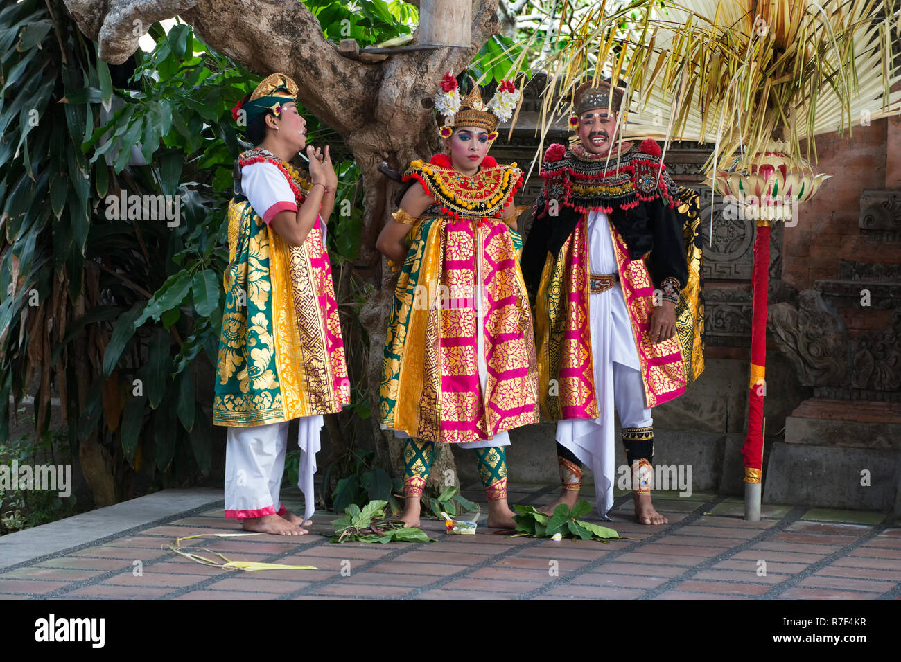Barong and Kris Dance, traditional Balinese dance, Ubud, Bali ...