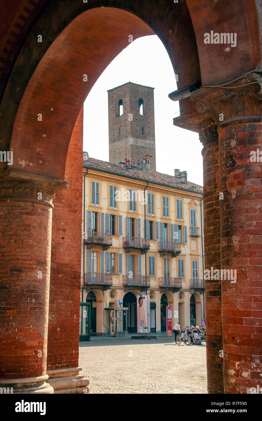 The town of Alba and its towers, Piemonte, Italy Stock Photo - Alamy