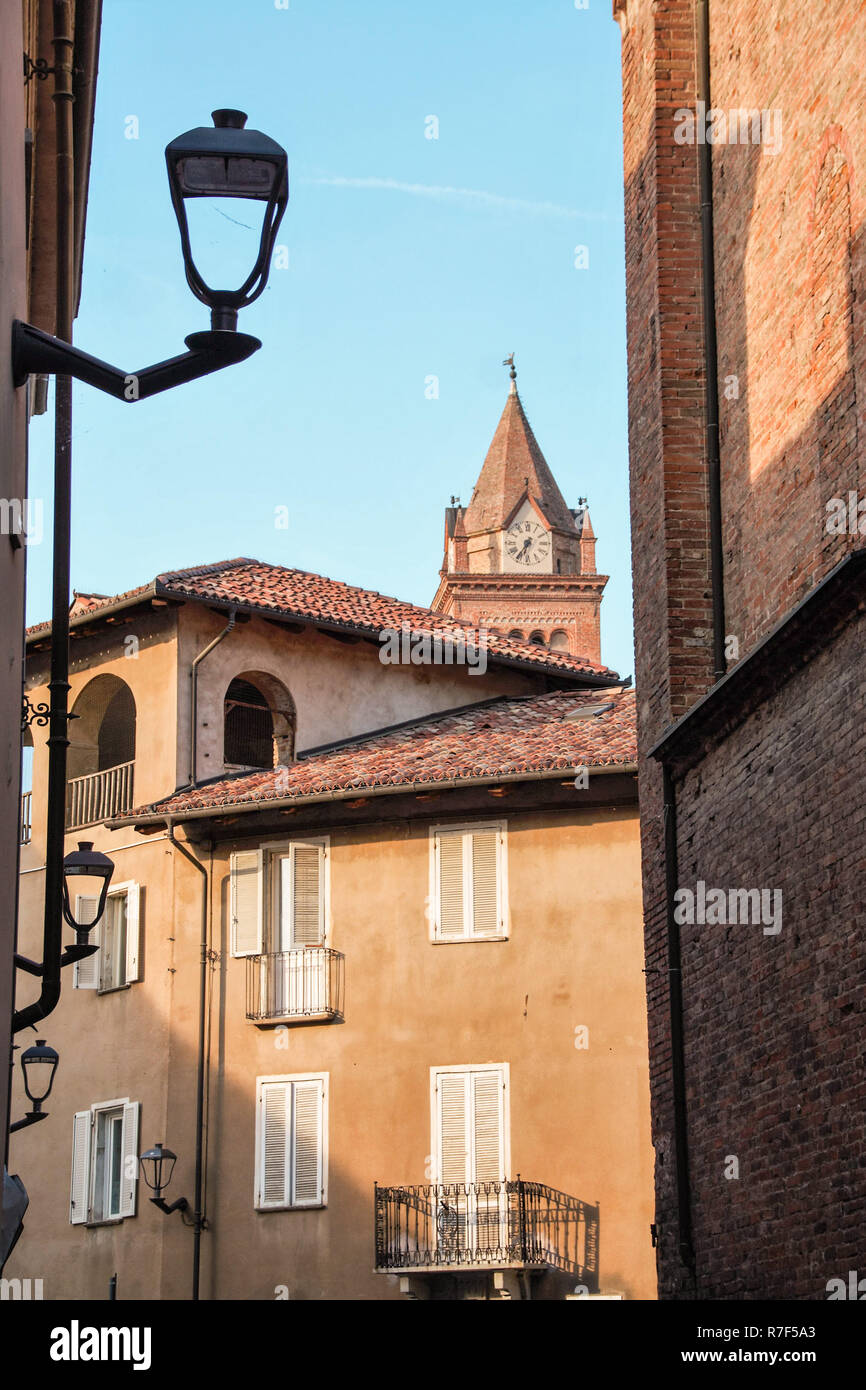 The town of Alba and its towers, Piemonte, Italy Stock Photo - Alamy