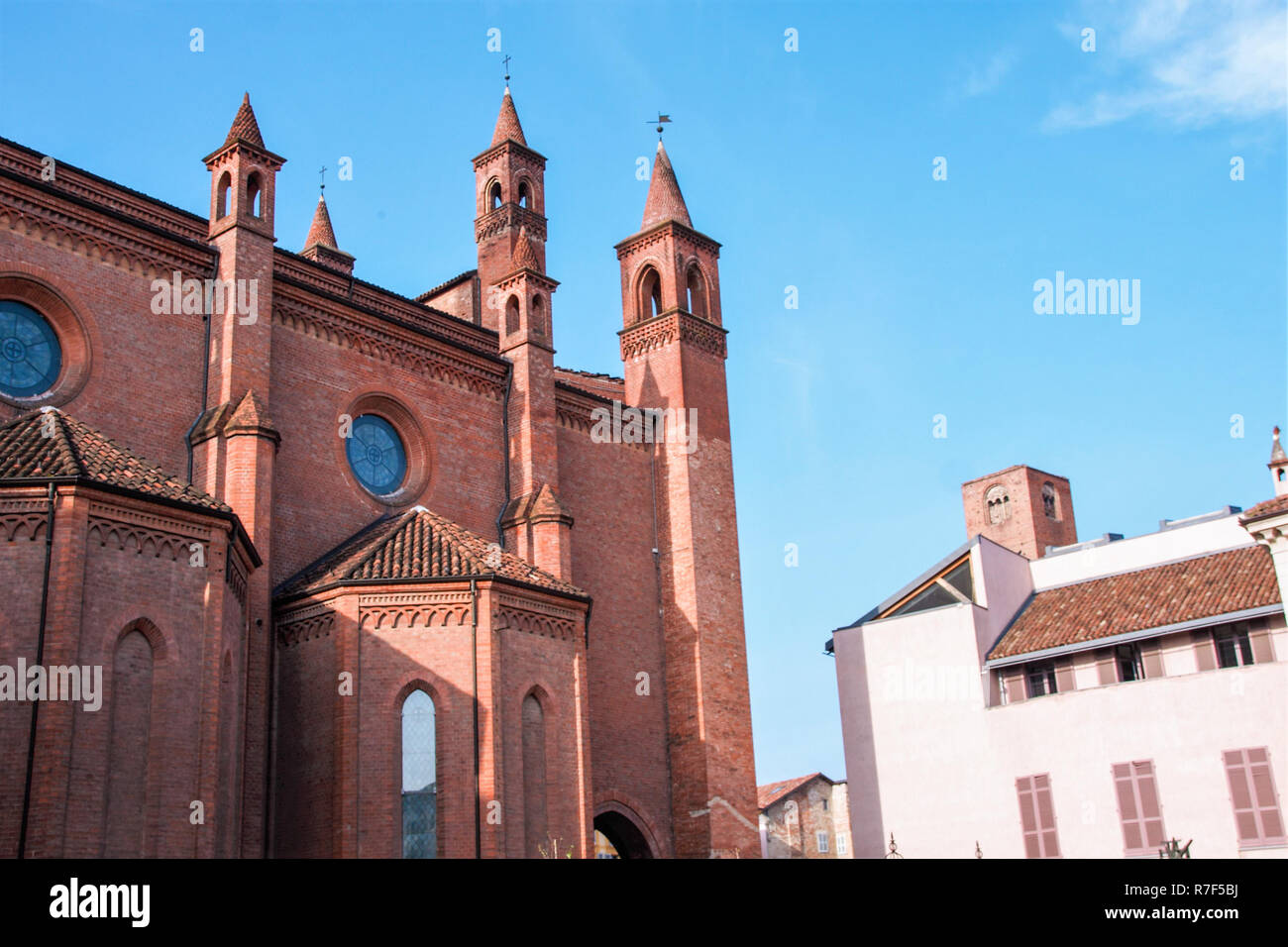 The town of Alba and its cathedral, Piemonte, Italy Stock Photo - Alamy