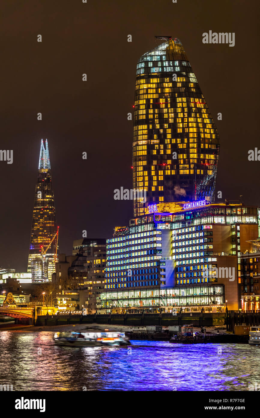 Bankside showing The Shard, the Sea Containers building and 2 ...