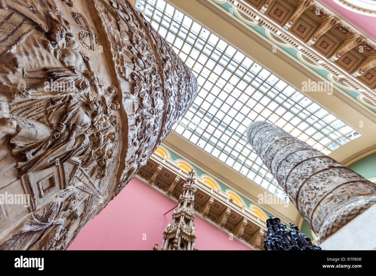 The Cast Courts galleries of the Victoria and Albert Museum. Cast ...