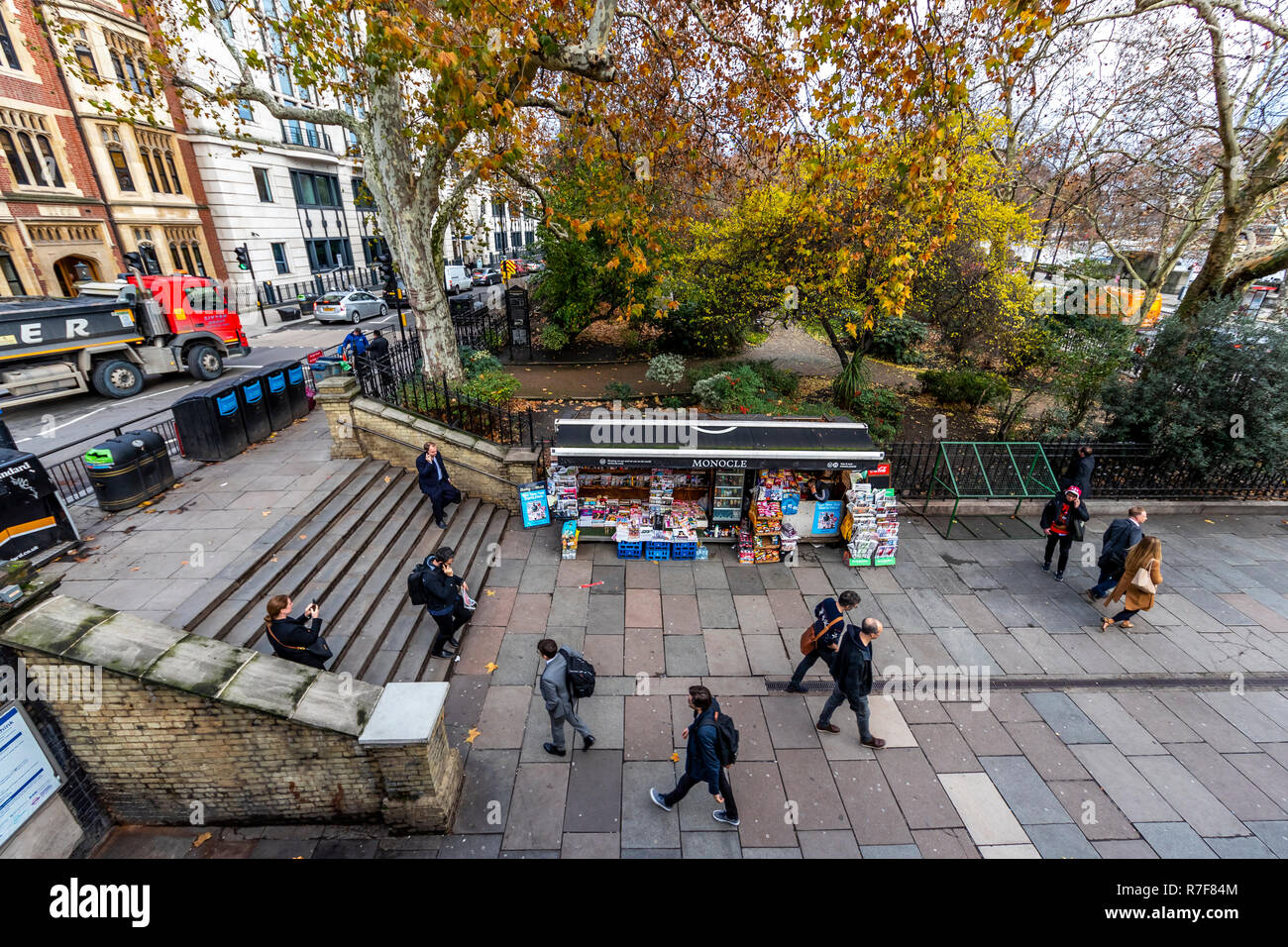 Temple Underground station on the Victoria Embankment, London. UK Stock ...