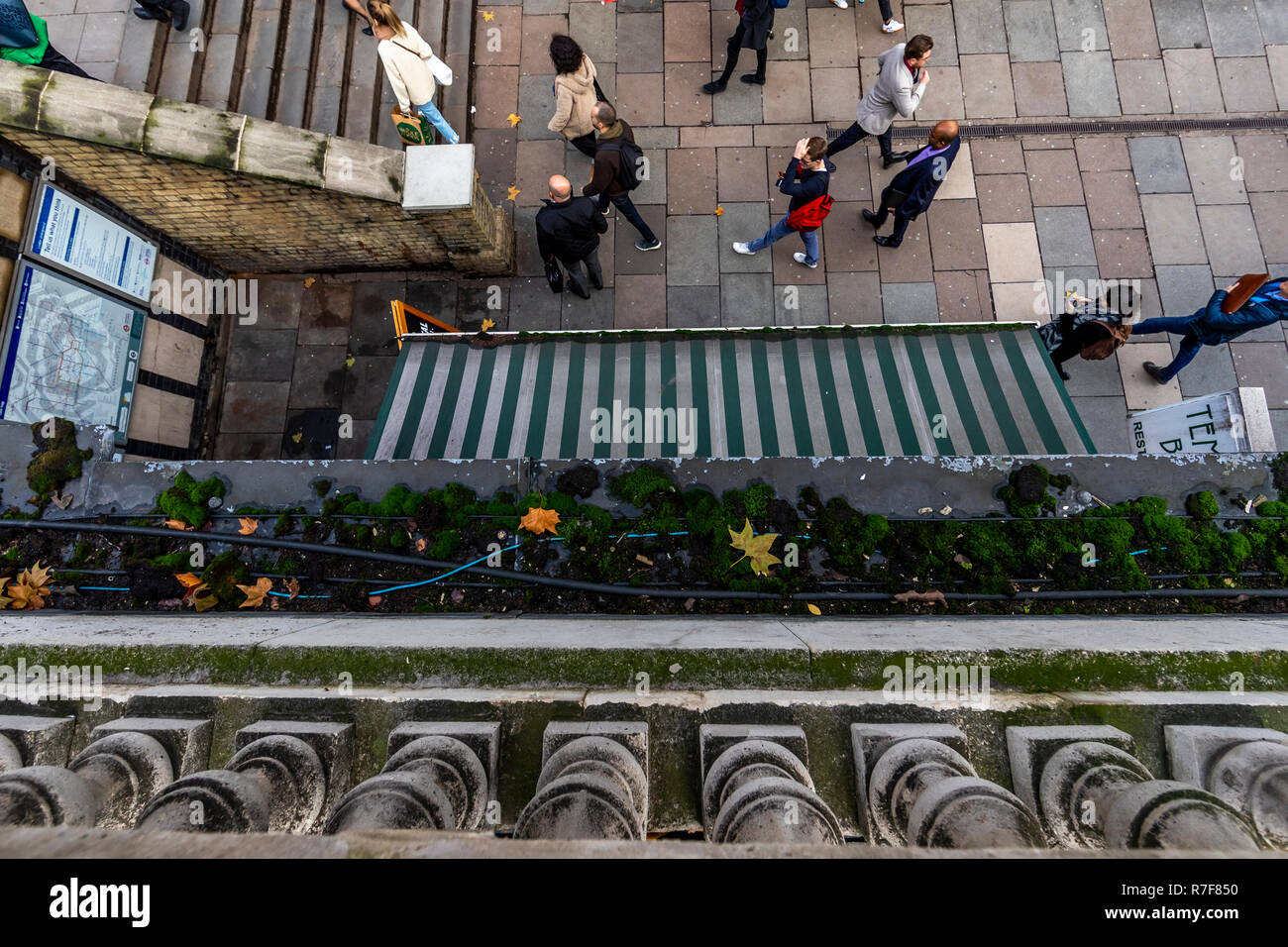 Temple Underground station on the Victoria Embankment, London. UK Stock ...
