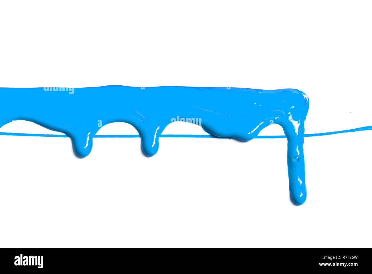 Wet blue paint hi-res stock photography and images - Alamy