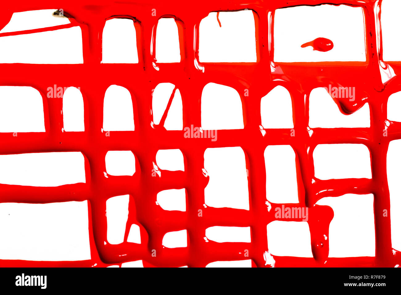 Flows red thick paint hi-res stock photography and images - Alamy