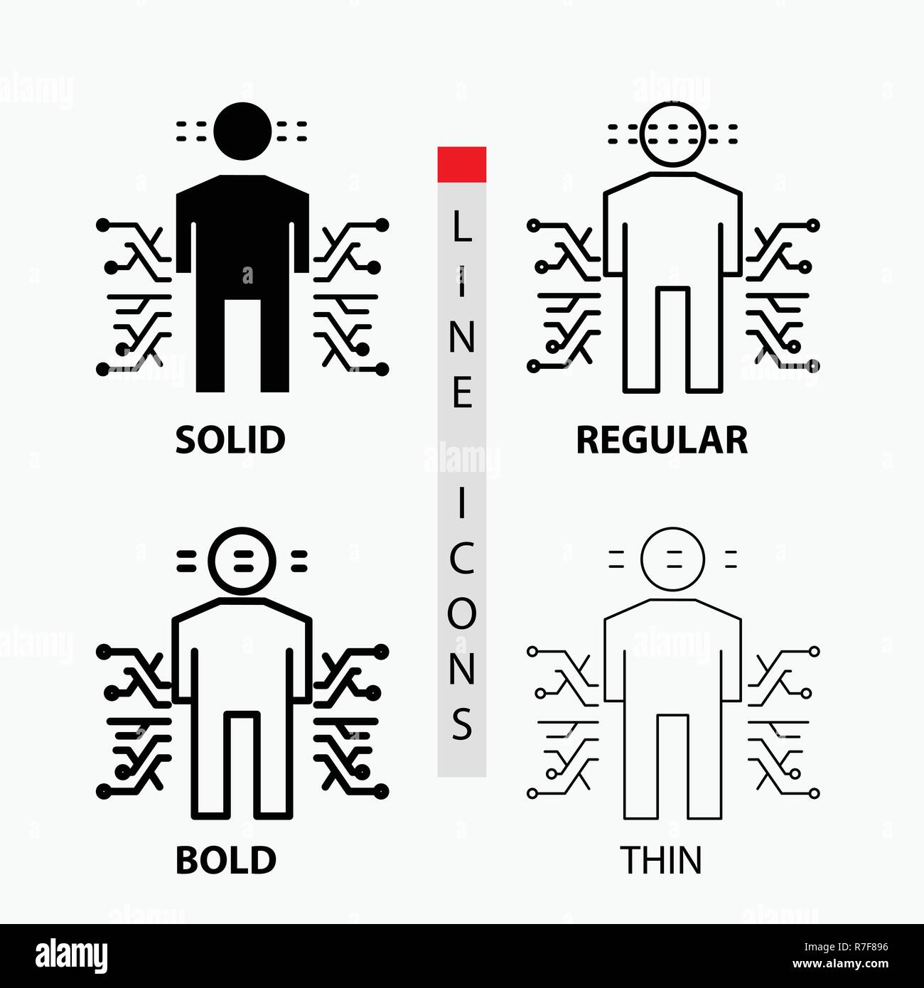 Human body sensor technology Cut Out Stock Images & Pictures - Alamy