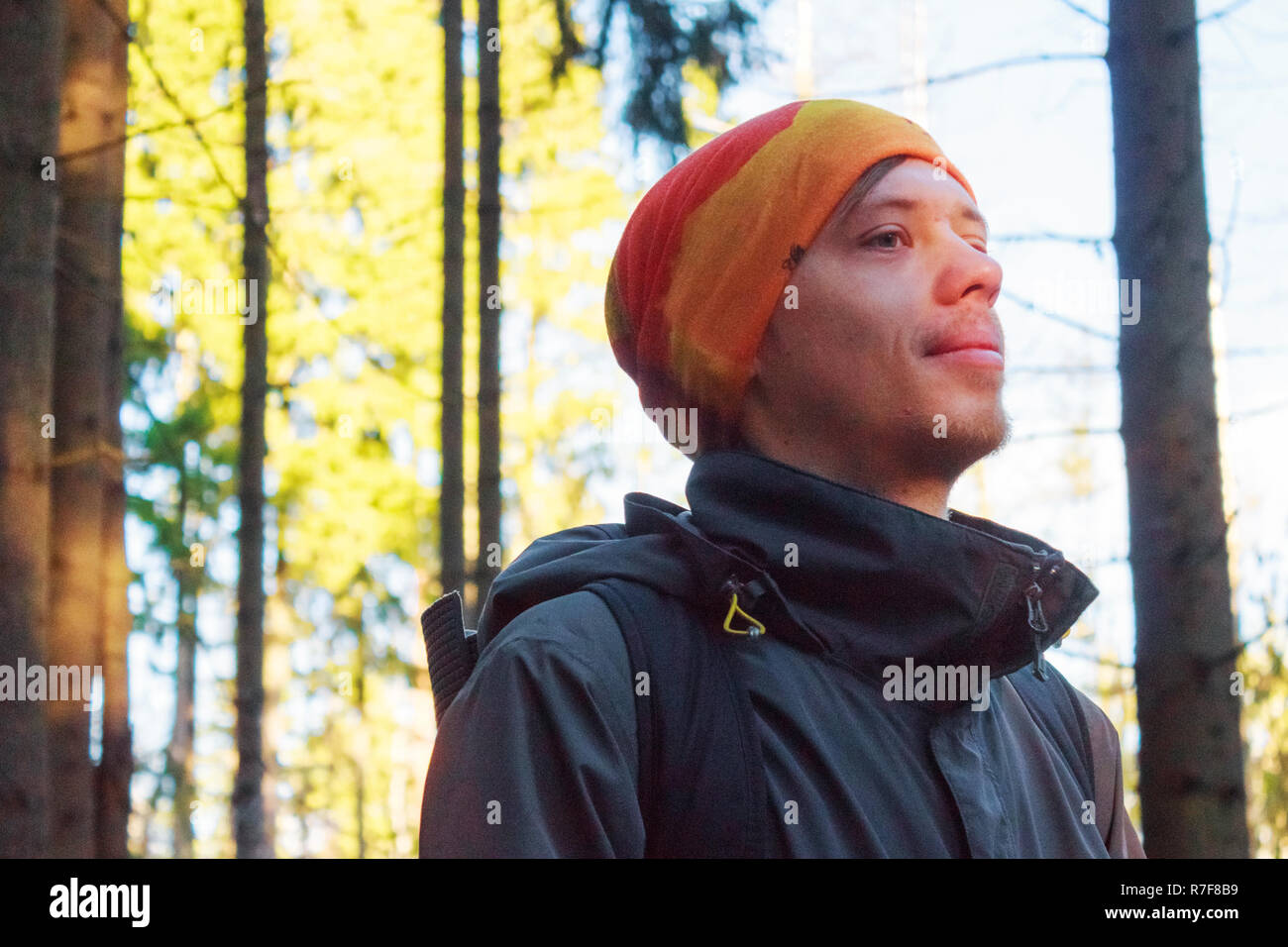 Man nature background hi-res stock photography and images - Alamy