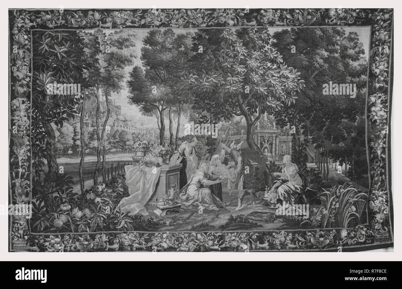 Mercury hands baby Bacchus over to nymphs of Nysa Stock Photo - Alamy