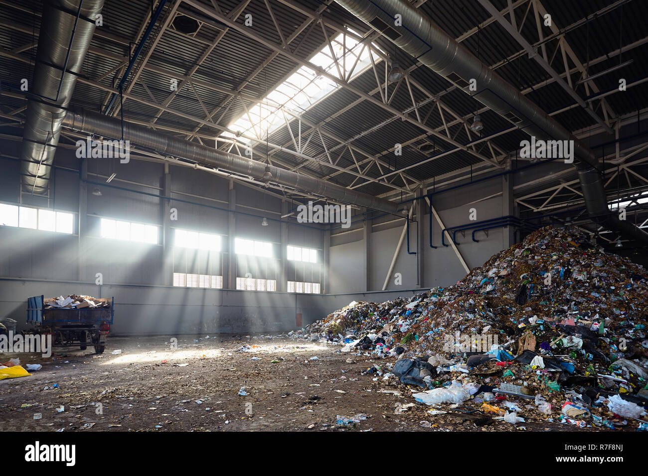 Modern plant for processing and sorting of municipal urban waste ...