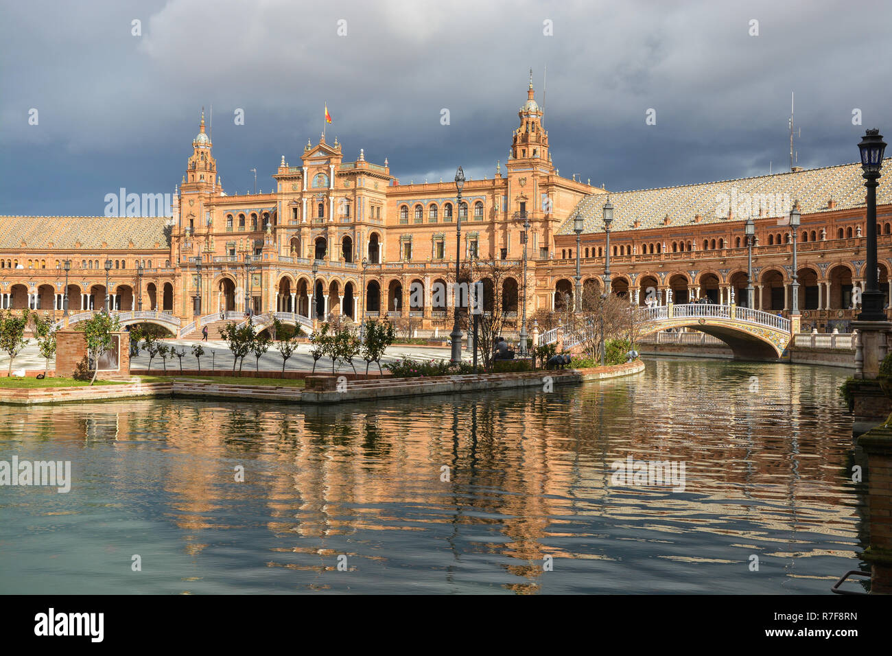 Plaza of Spain in Seville, the capital of Andalusia. One of the symbols ...