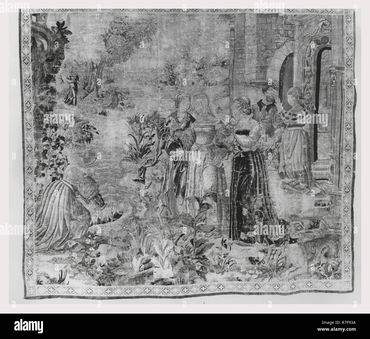 Moses' birth and education: finding of Moses Stock Photo - Alamy