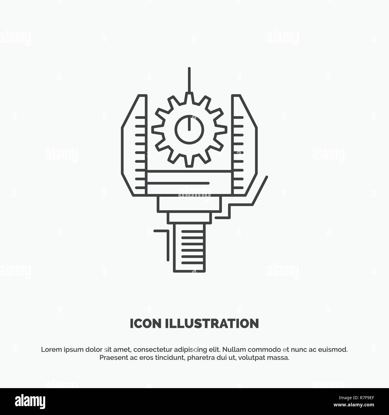 Auto mechanic working computer Stock Vector Images - Alamy