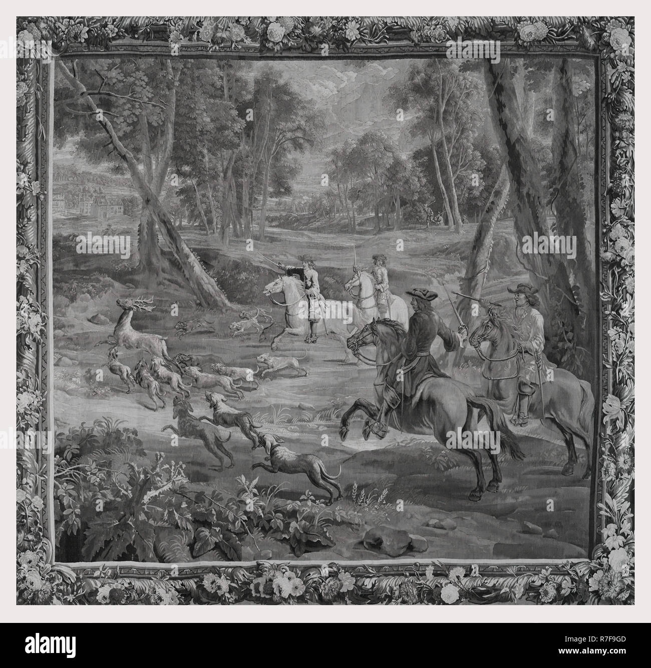 Soldiers on a stag-hunt Stock Photo - Alamy