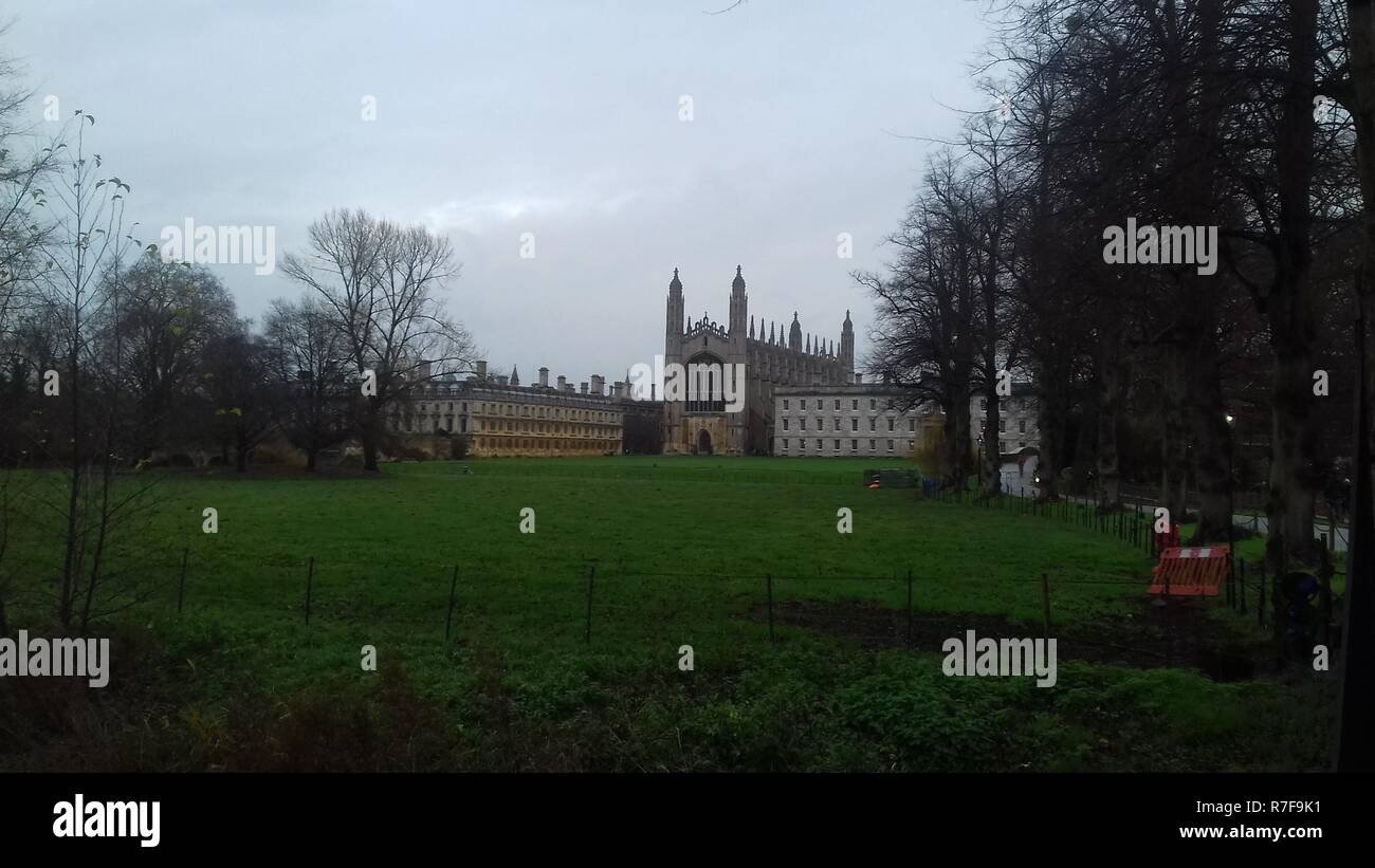 Kings College Cambridge in the rain Stock Photo - Alamy