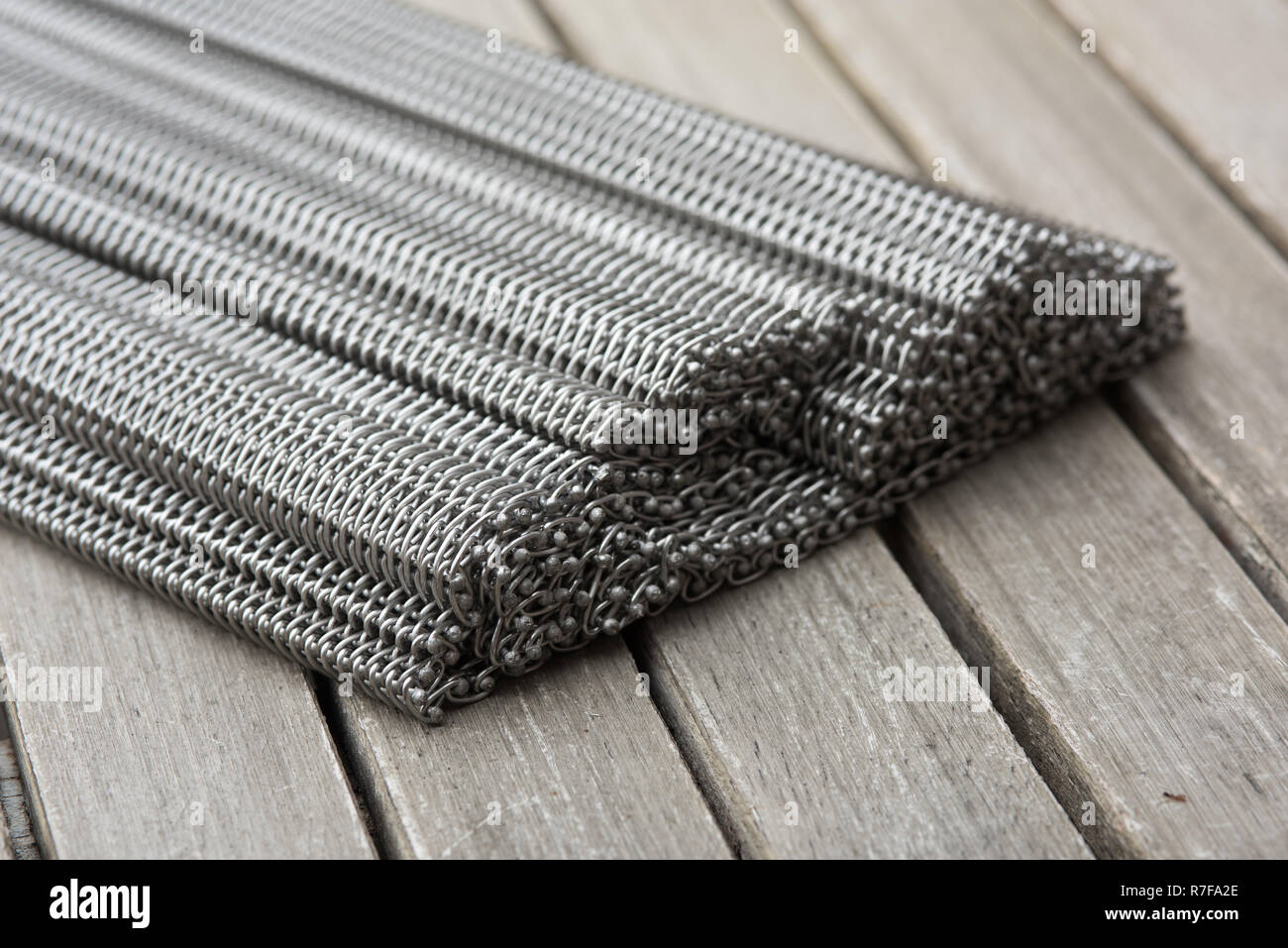 stainless steel conveyor belt Stock Photo - Alamy