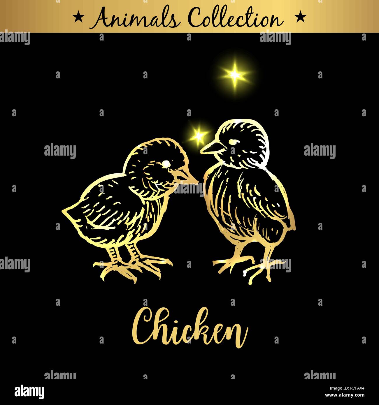 Rural poultry market Stock Vector Images - Alamy
