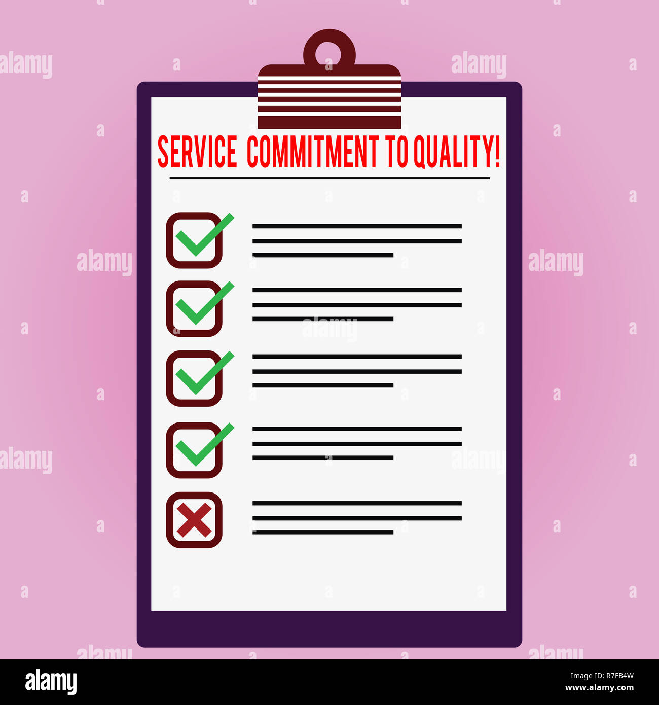 Text sign showing Service Commitment To Quality. Conceptual photo ...
