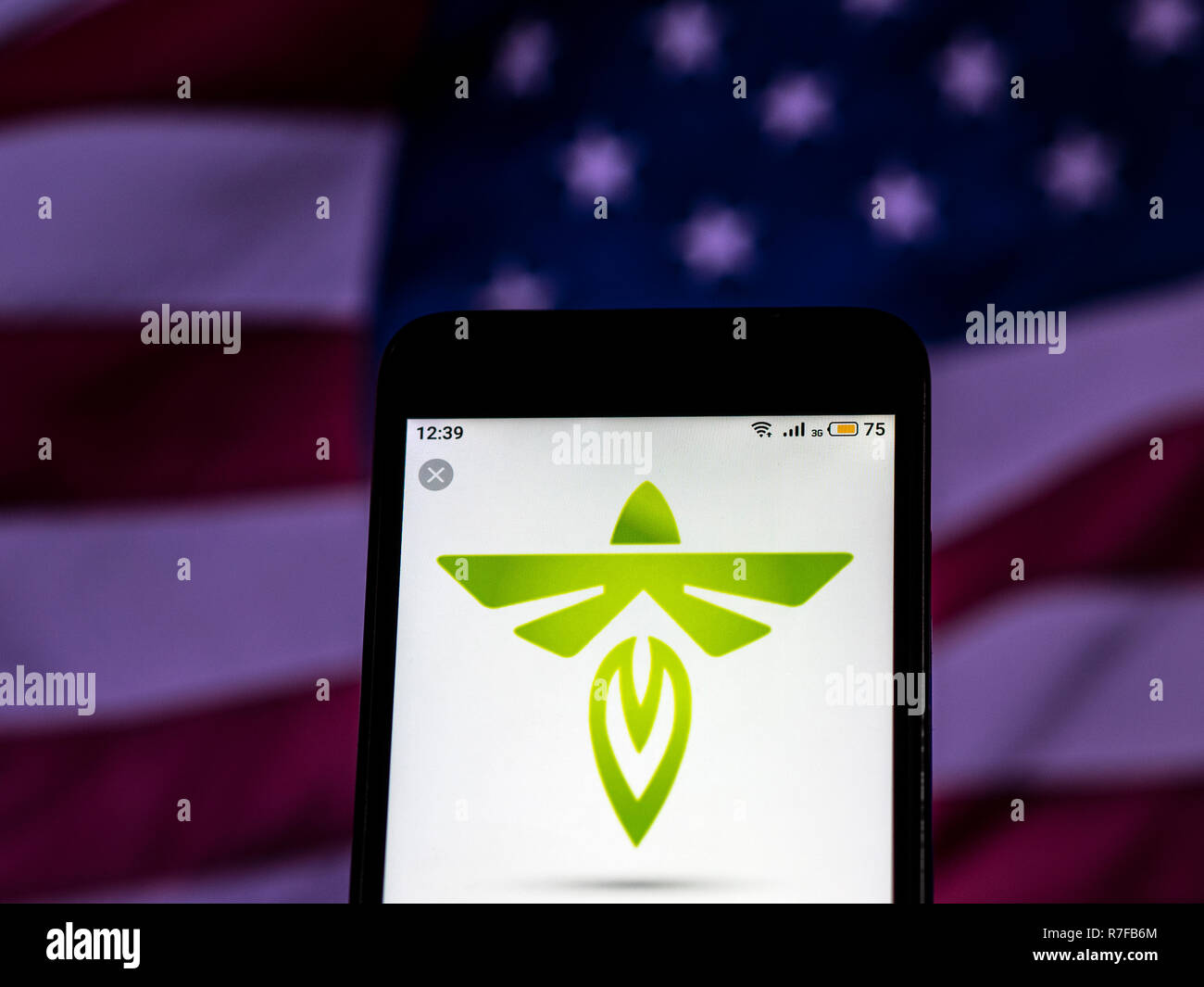 Firefly Aerospace company logo seen displayed on smart phone. This ...