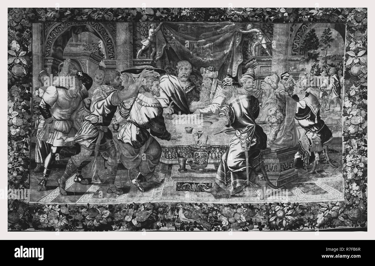 Saul and Samuel in Ramah: feast in Samuel's house Stock Photo - Alamy