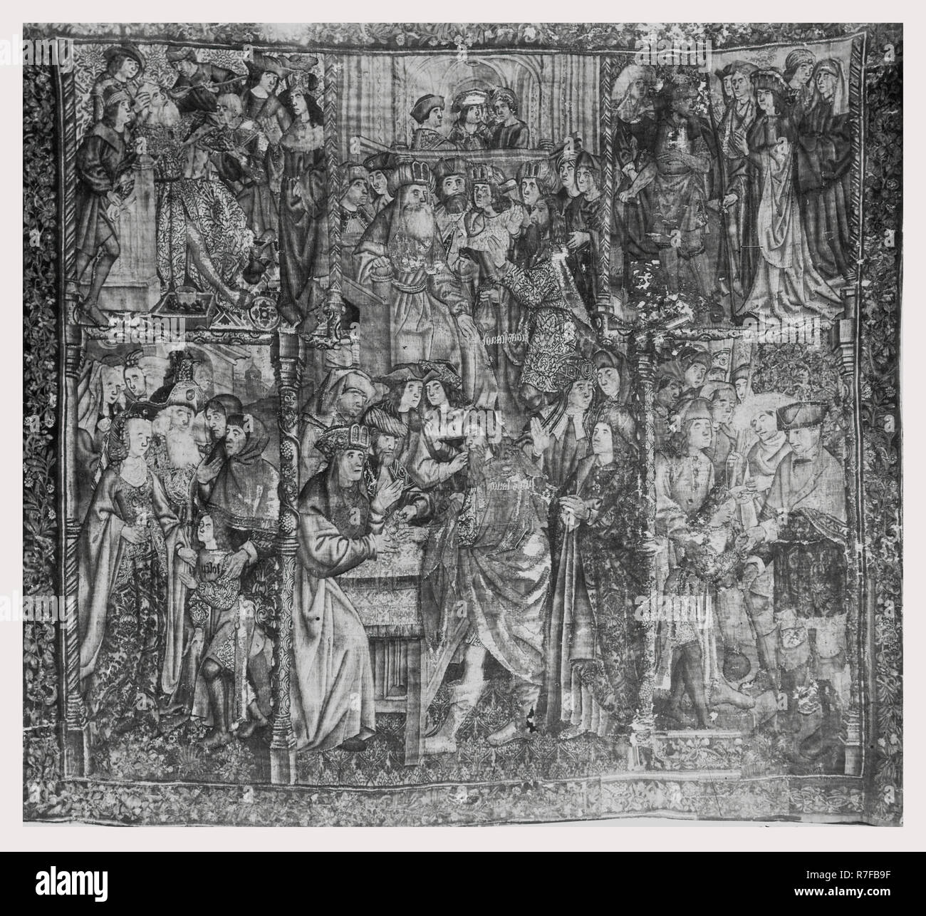 Trial of Christ, repentance and death of Judas Stock Photo - Alamy