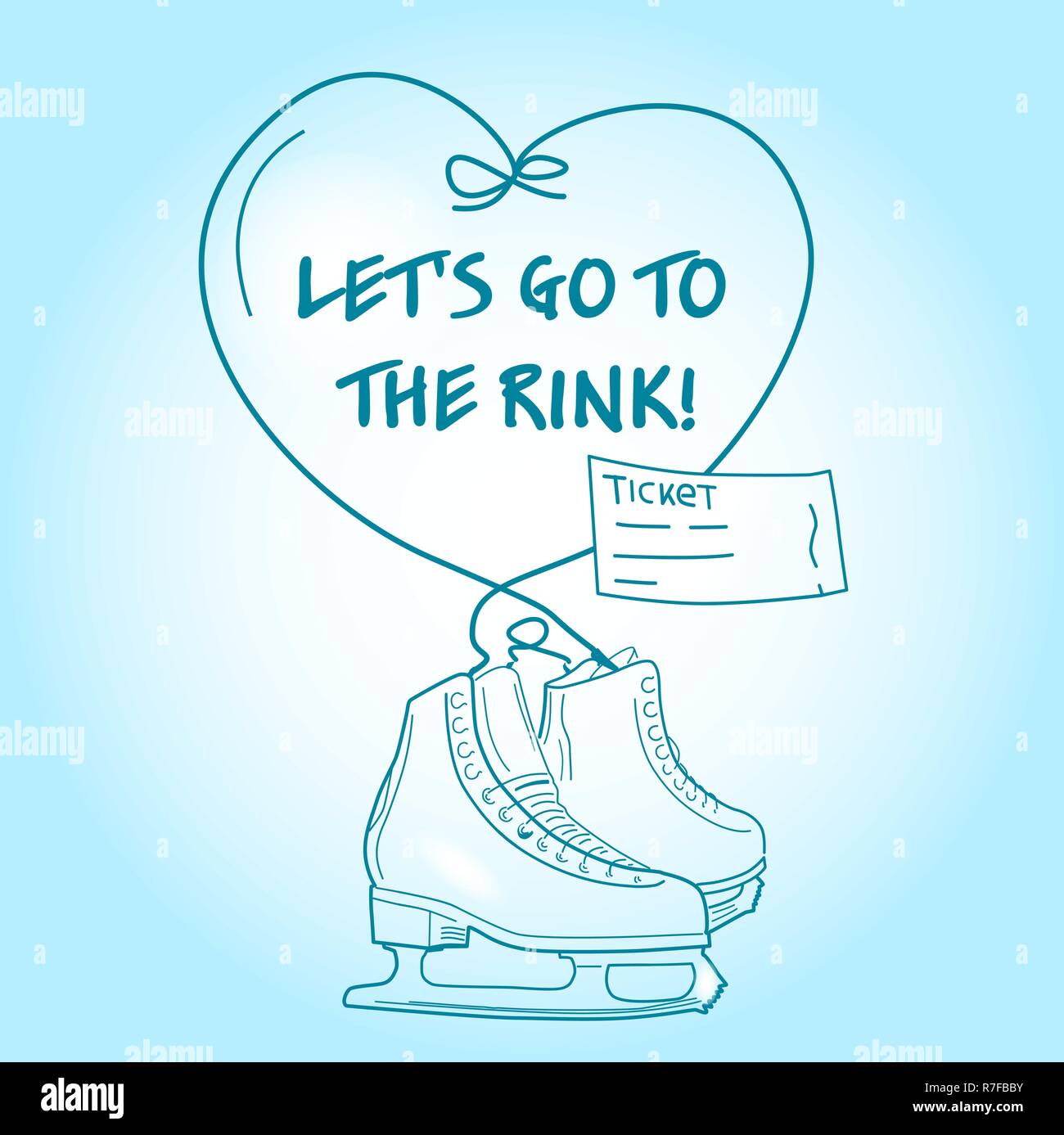 Vector invitation poster for skating rink Stock Vector Image & Art - Alamy