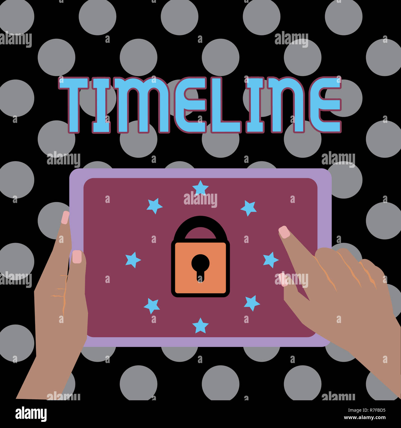 Conceptual hand writing showing Timeline. Business photo text graphical ...