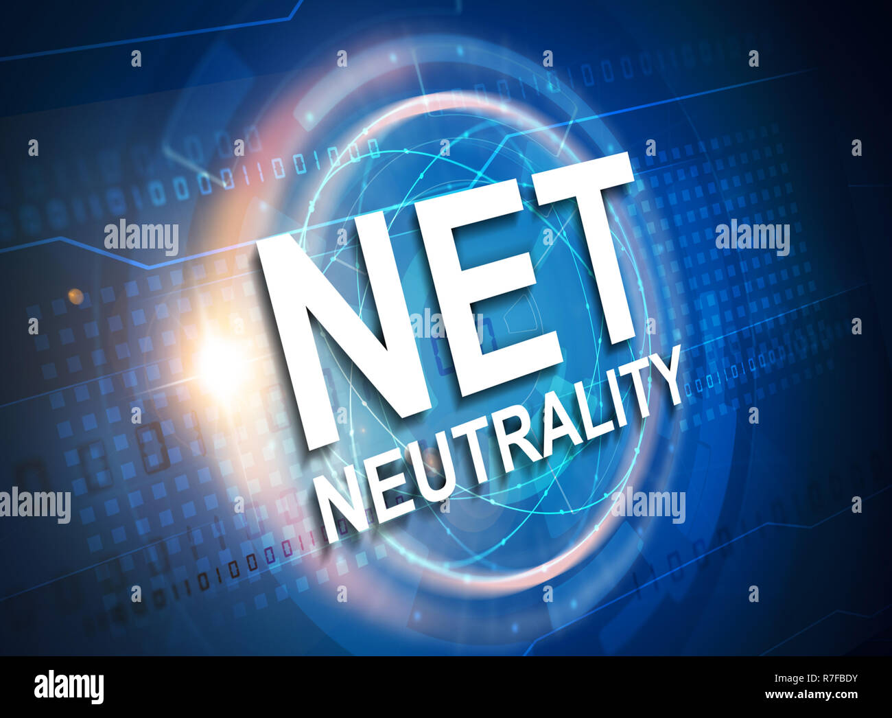 net neutrality text on digital background Stock Photo - Alamy