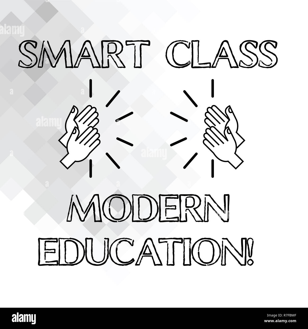 Handwriting text writing Smart Class Modern Education. Concept meaning ...