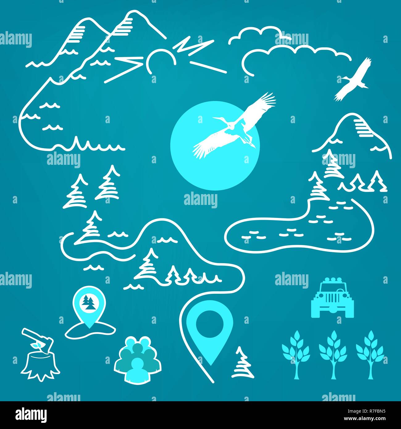 Web Hiking Stock Vector Images - Alamy