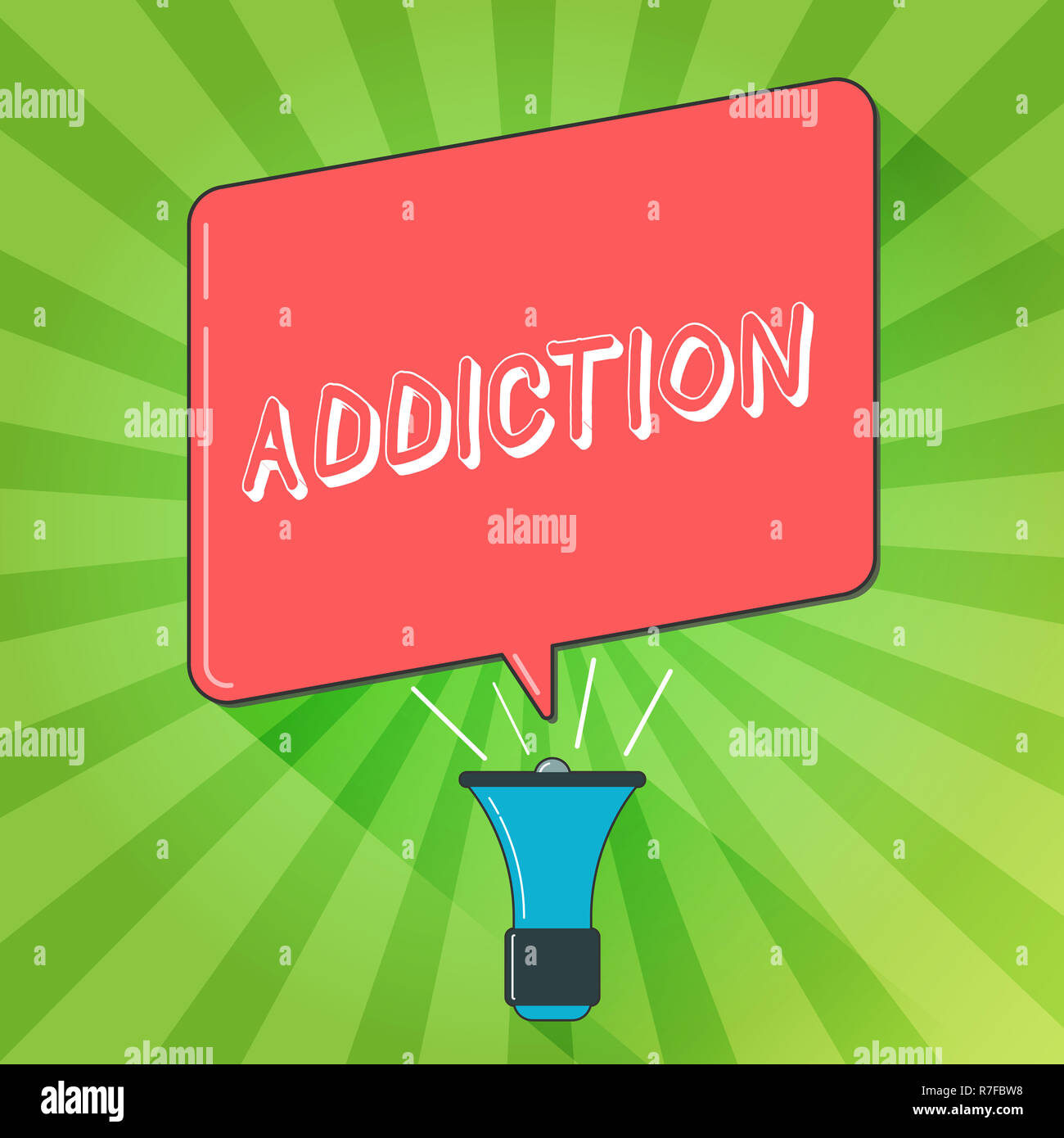 Handwriting text writing Addiction. Concept meaning condition of being ...