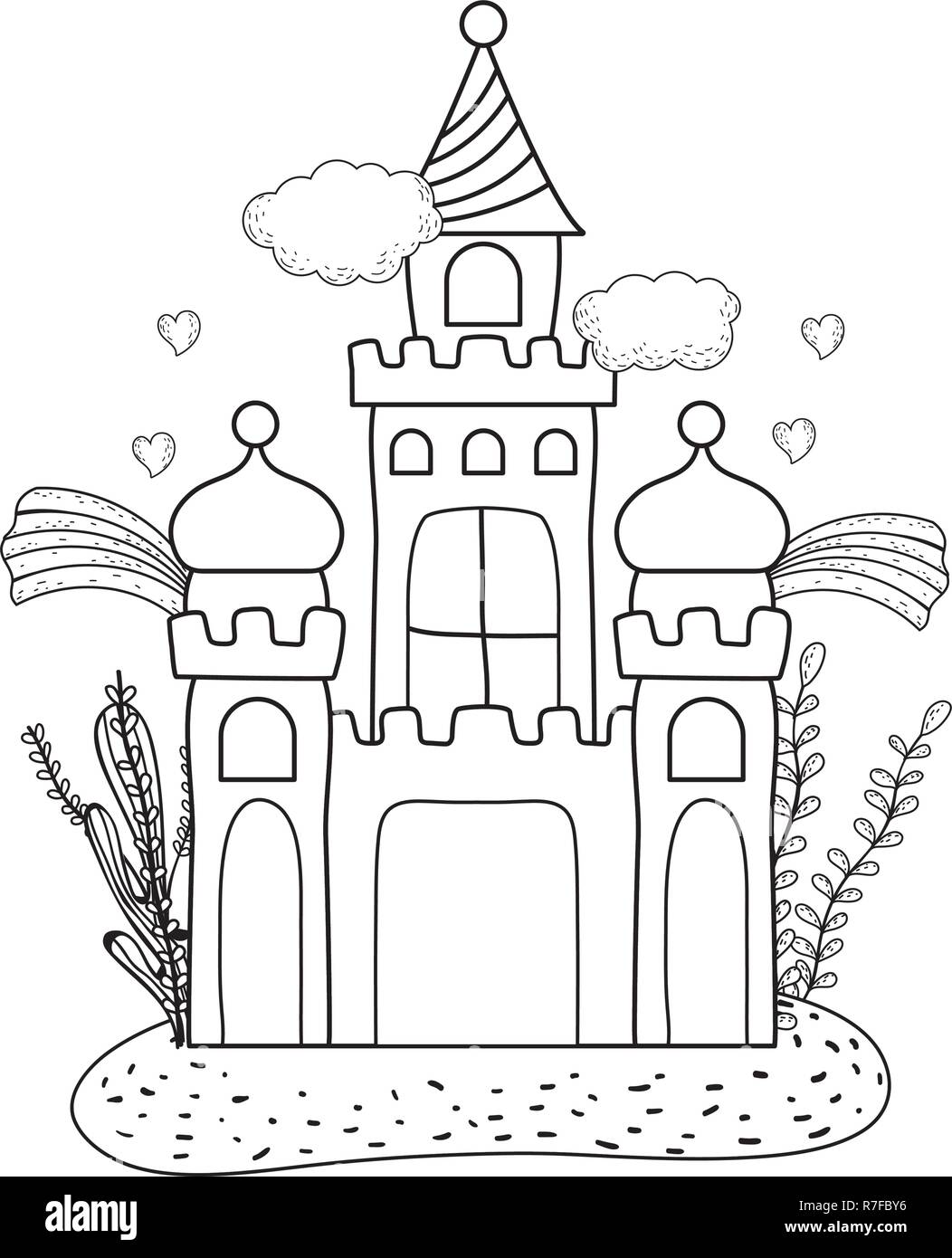Fish Tank Castle Clipart