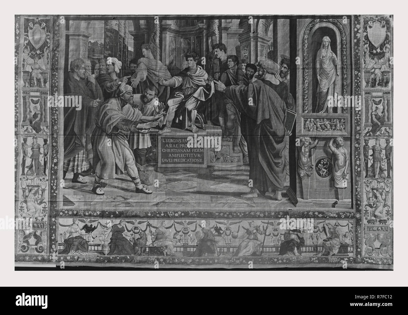 Sorcerer Elymas (Elymes, Bar-Jesus), is struck blind by St. Paul Stock ...