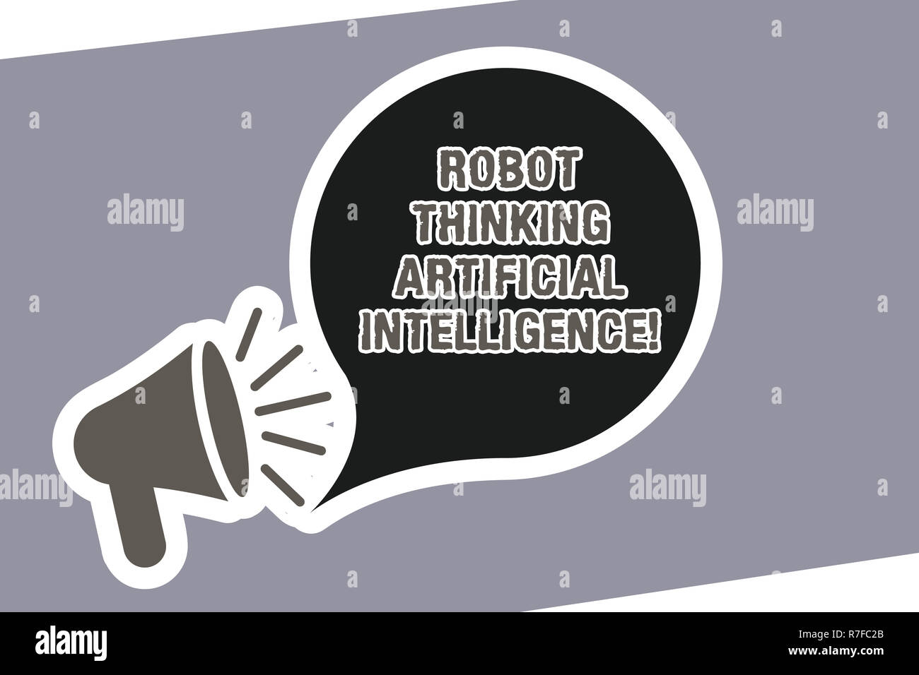 Text sign showing Robot Thinking Artificial Intelligence. Conceptual ...