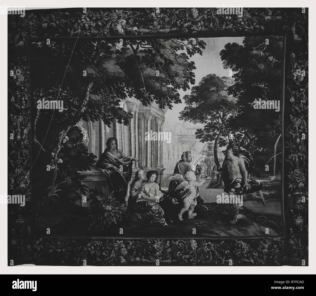 Perseus receiving helmet of Hades from Nymphs Stock Photo - Alamy