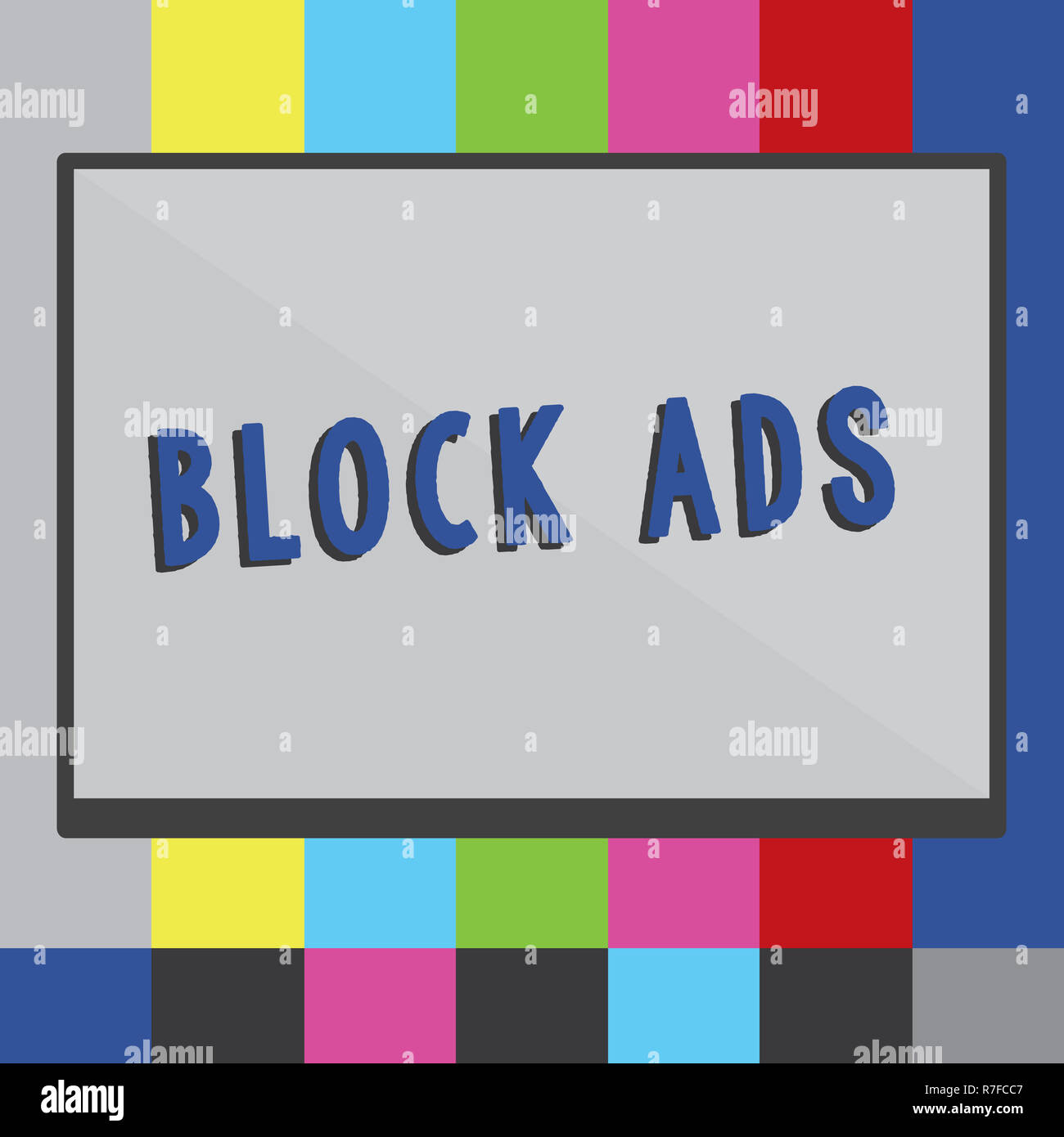 Word writing text Block Ads. Business concept for program that will ...