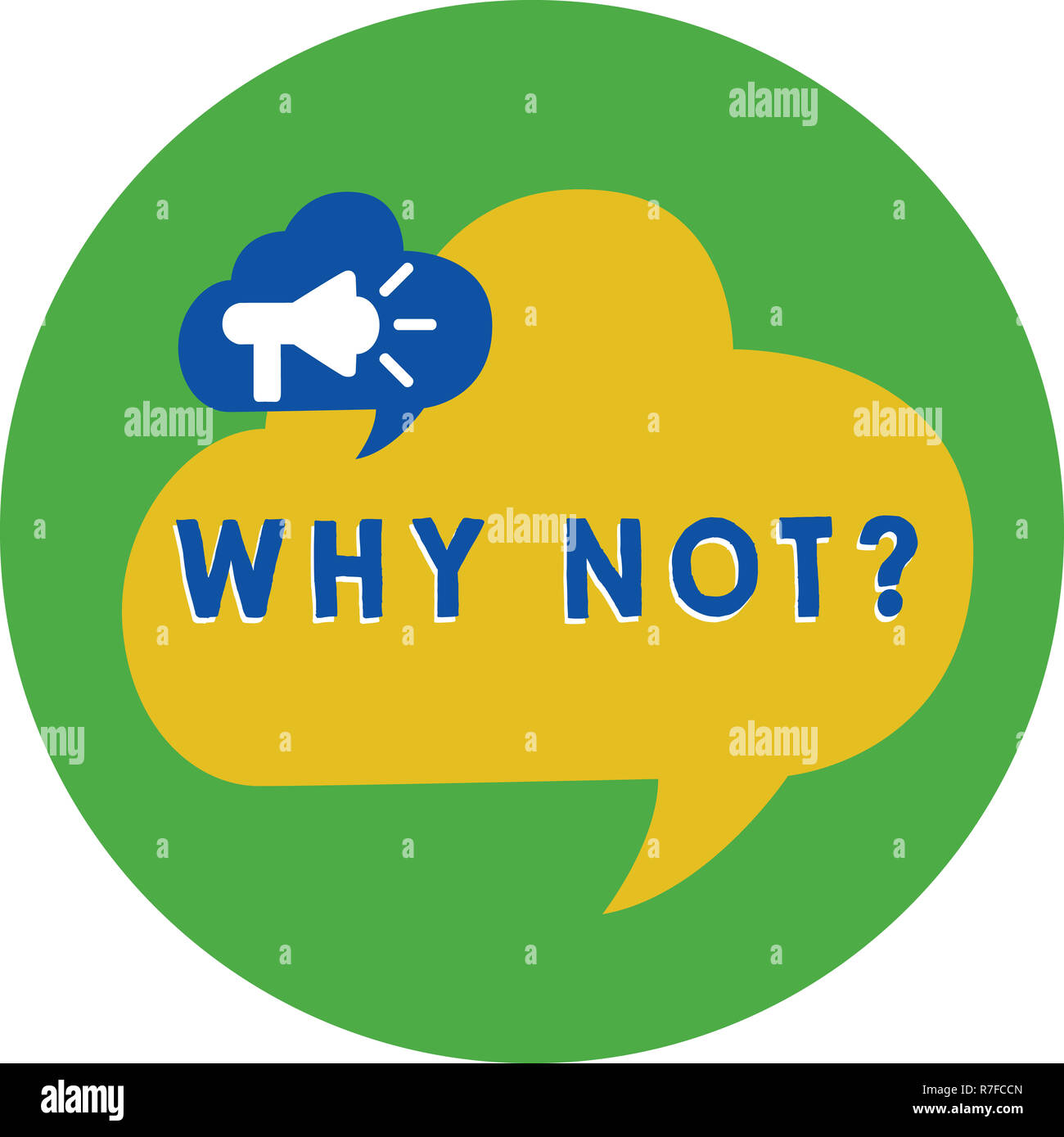 Word writing text Why Not question. Business concept for make ...
