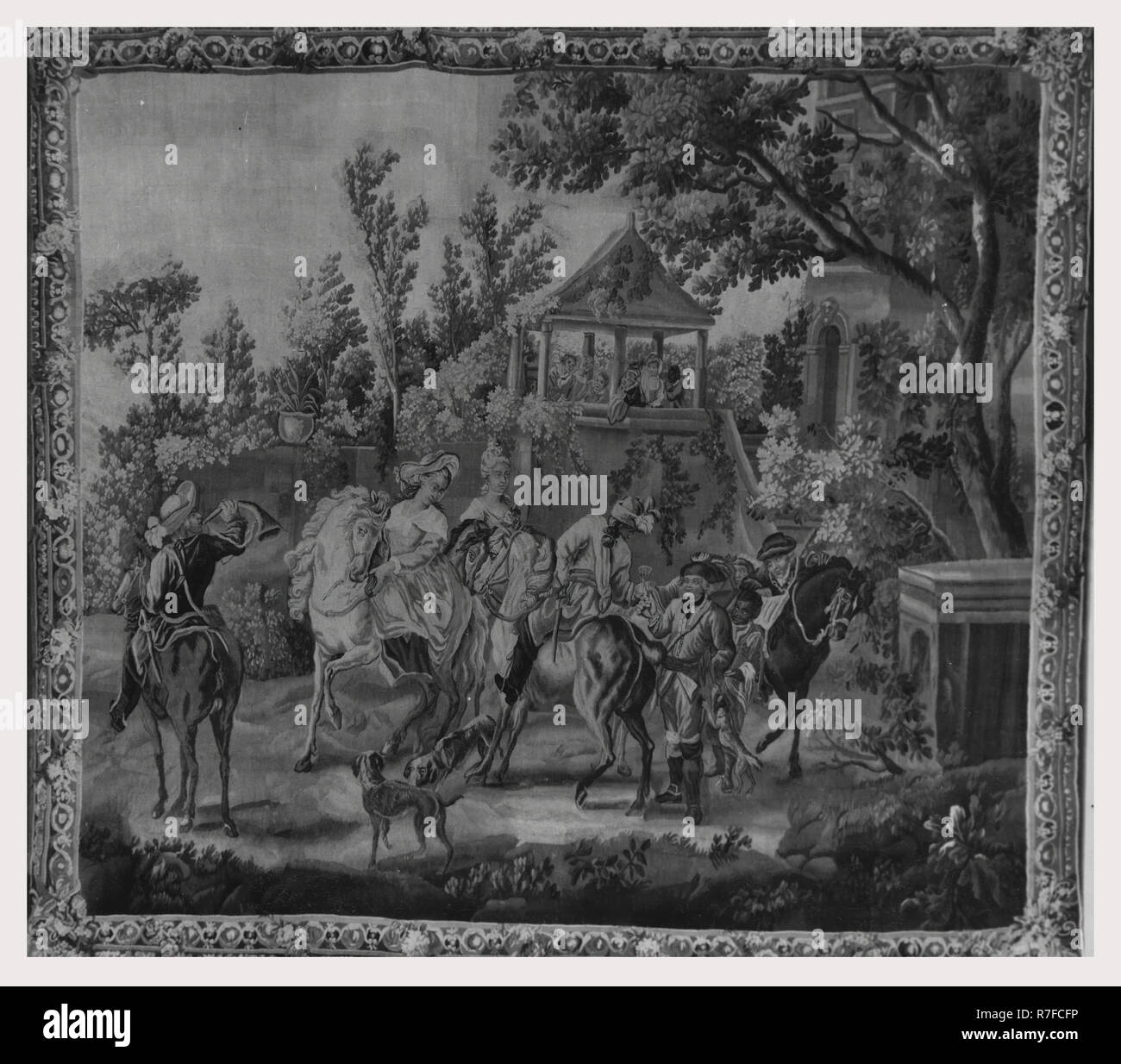 The hunters meet Stock Photo - Alamy