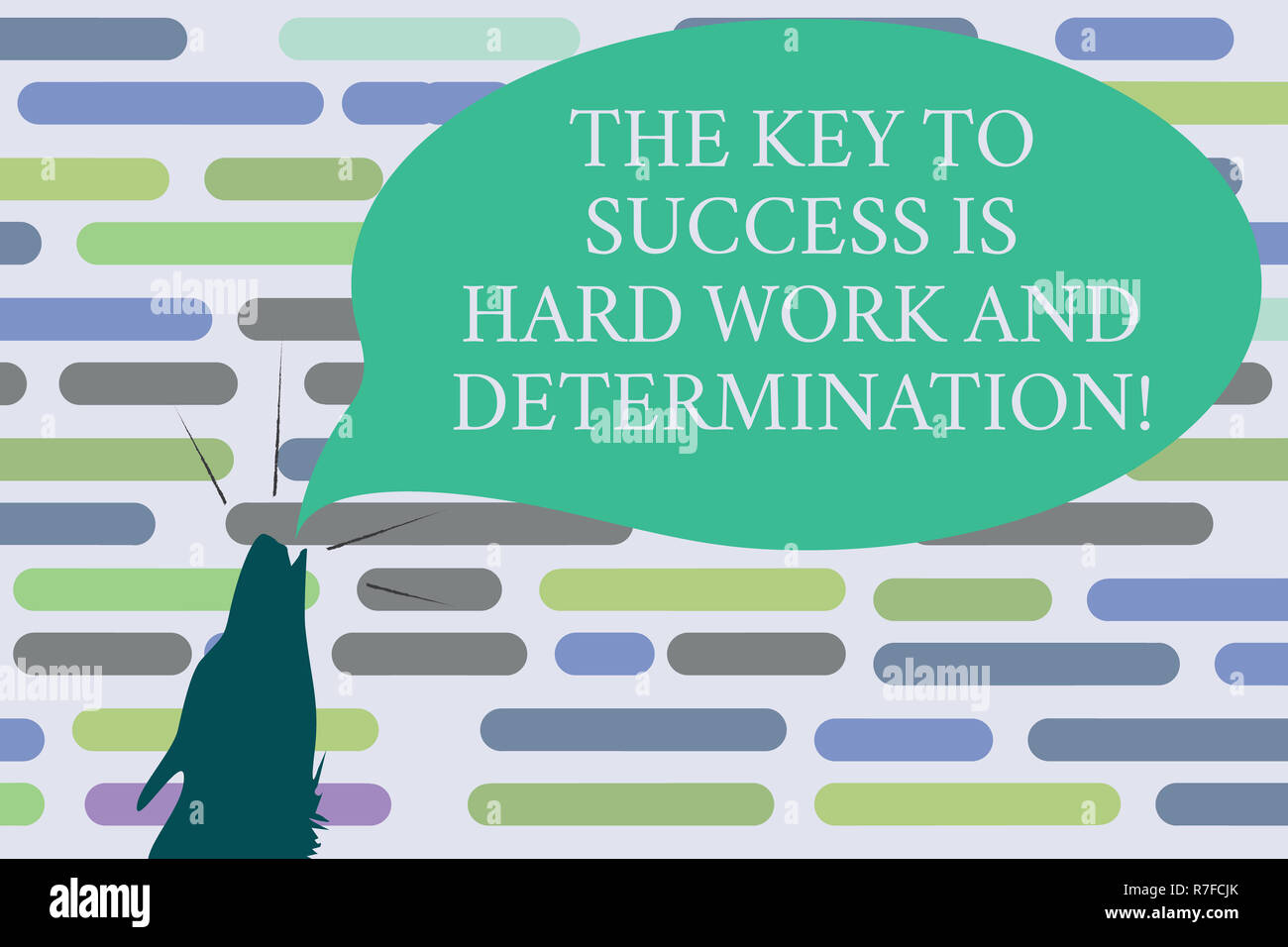 Text sign showing The Key To Success Is Hard Work And Determination ...