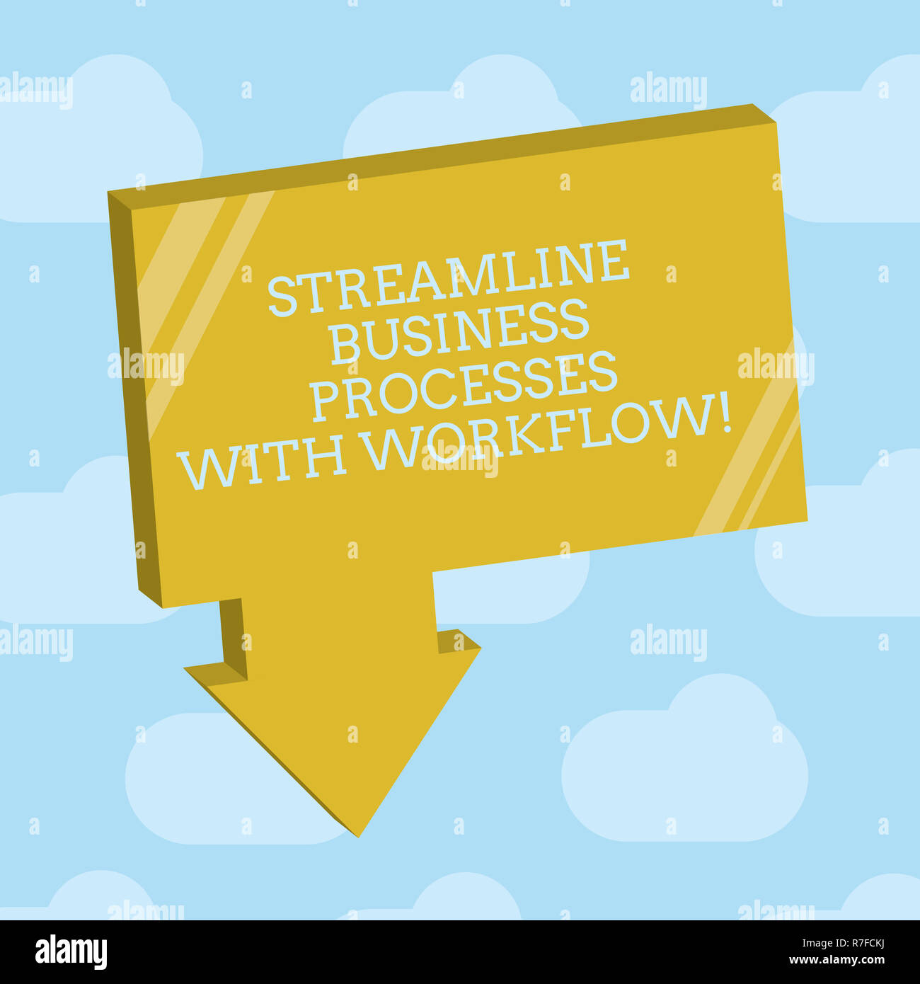 Text Sign Showing Streamline Business Processes With Workflow