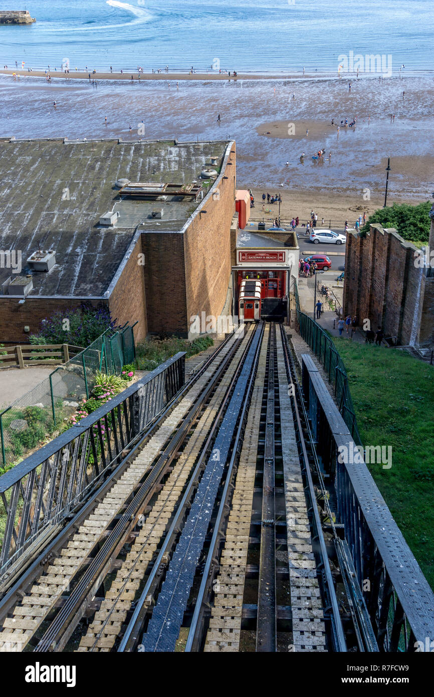 Central Tramway, Scarborough, North Yorkshire, England, UK, Europe ...