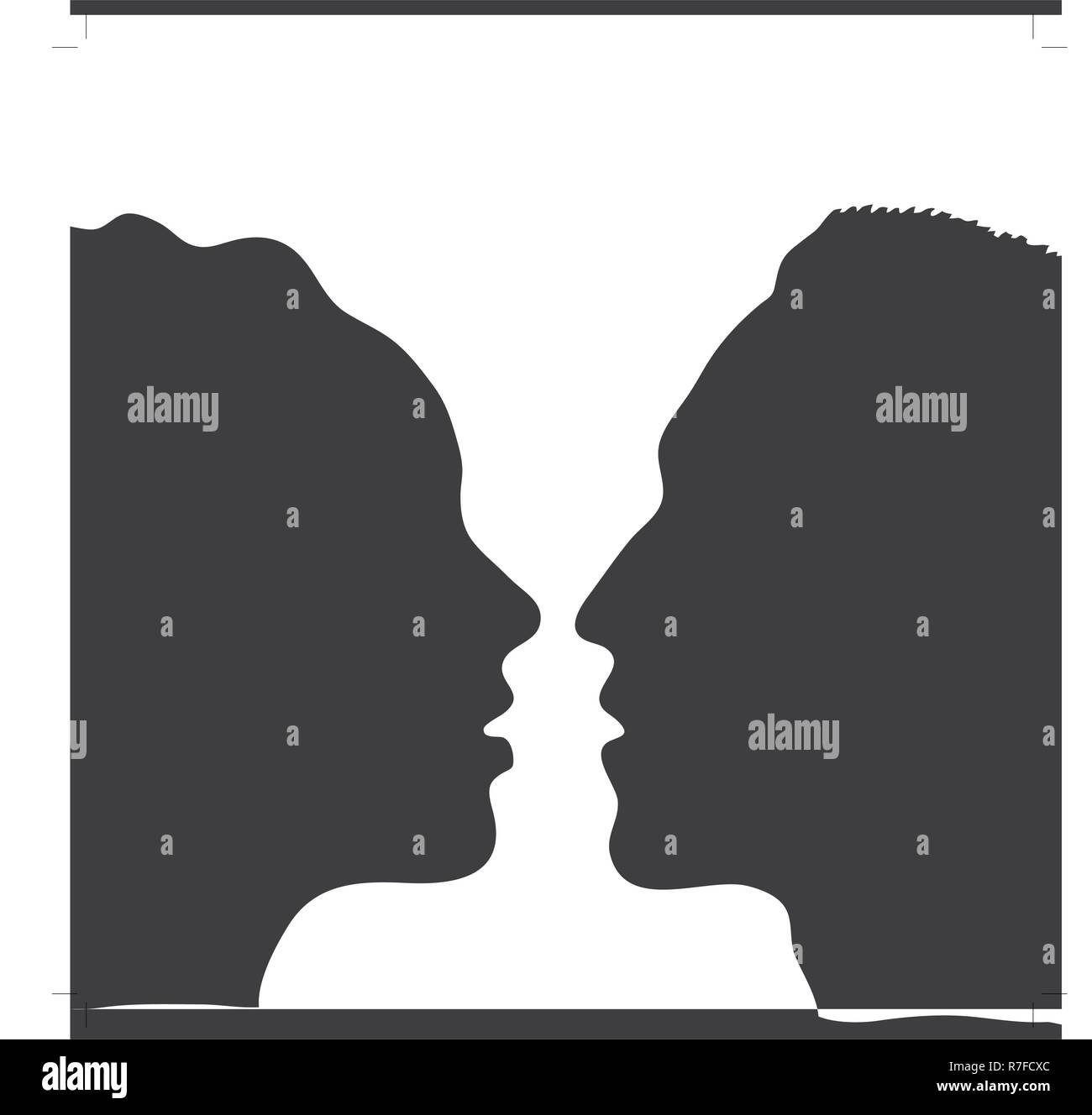 vector illustration of people kissing Stock Vector Image & Art - Alamy