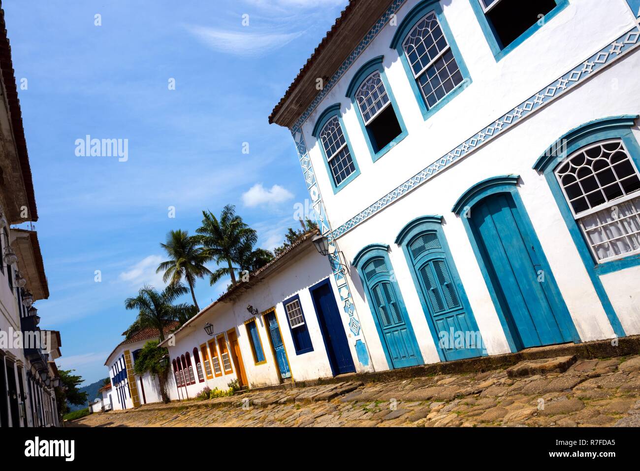 streets of the famous historical town Paraty, Brazil Stock Photo - Alamy