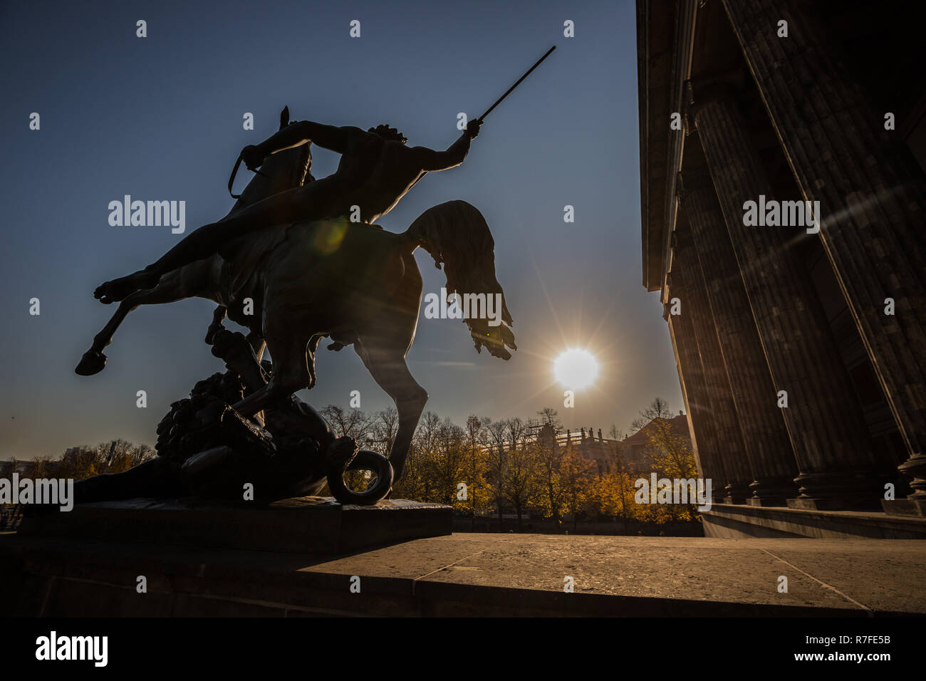 Statue in Altes museum in Berlin Stock Photo - Alamy