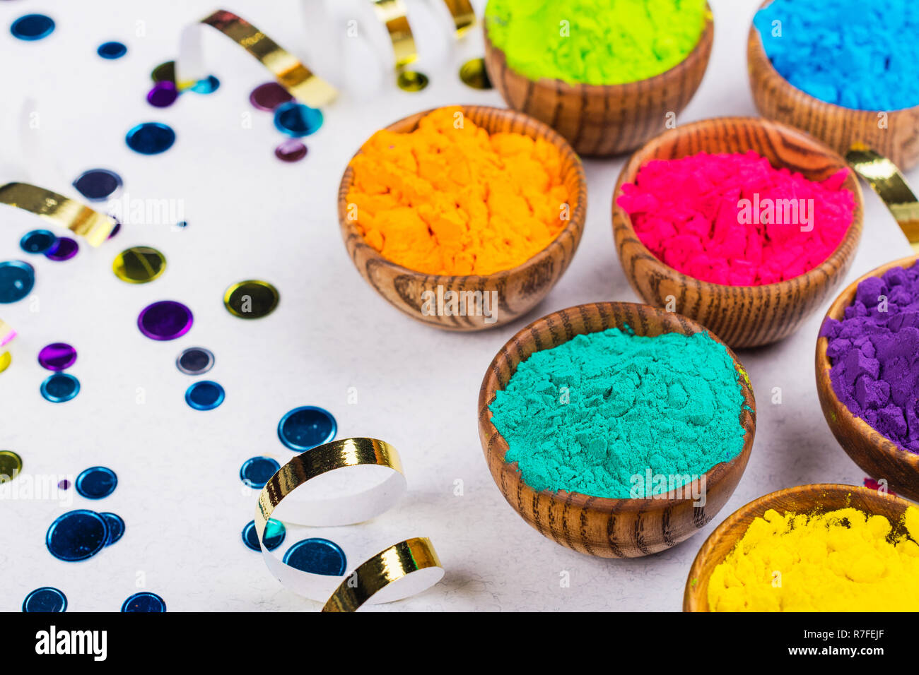 Colorful Indian powder paints Stock Photo - Alamy