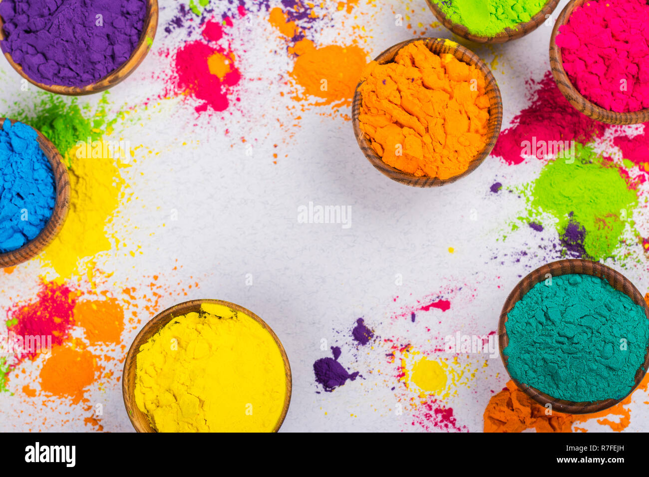 Colorful Indian powder paints Stock Photo - Alamy