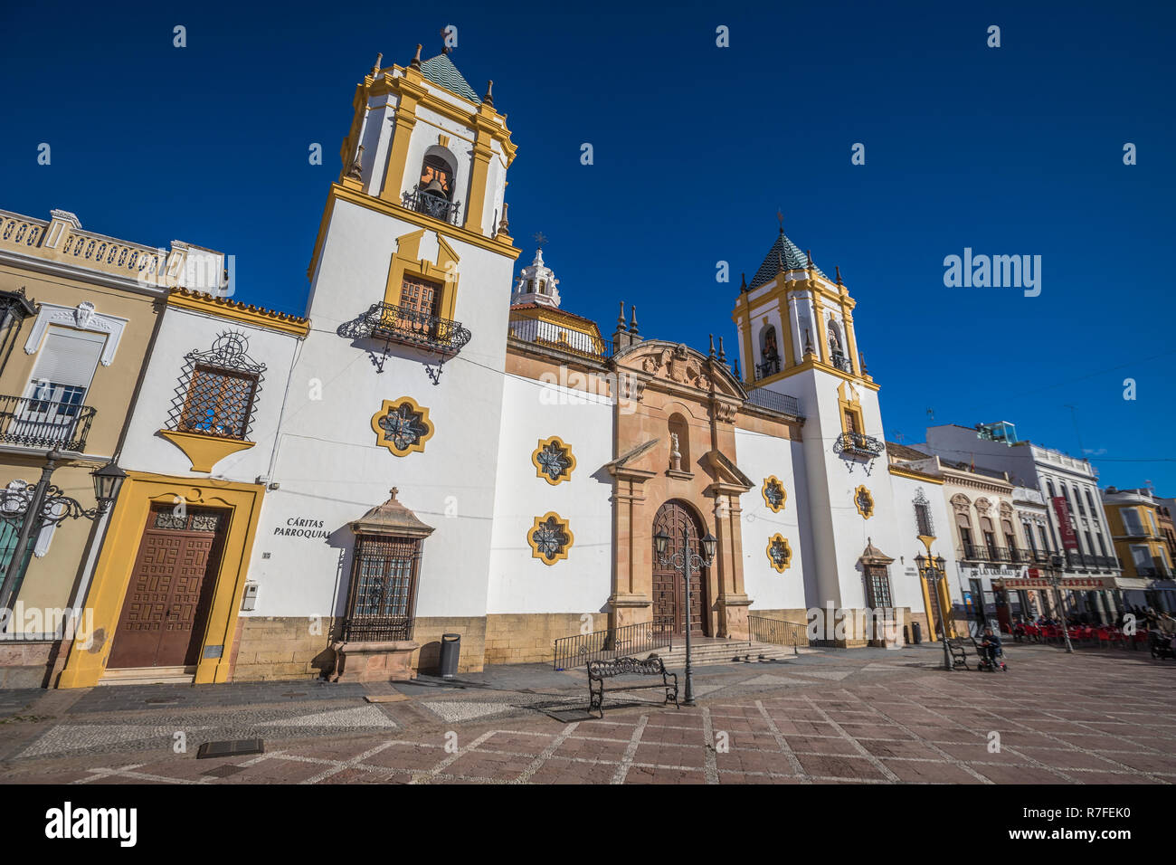 Old town church in Ronda Spain Stock Photo - Alamy