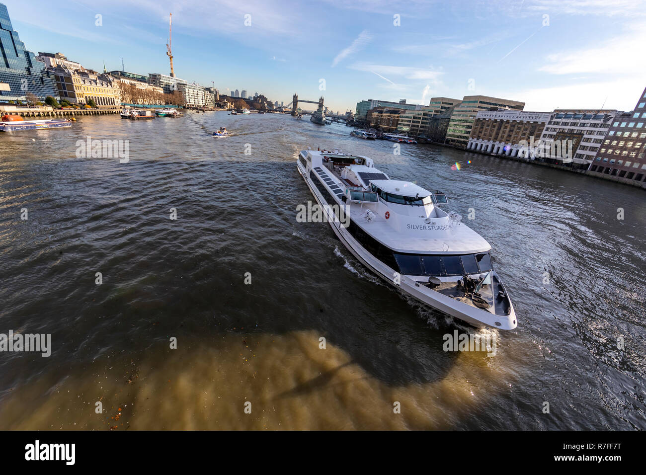 The Silver Sturgeon one of the Woods' Silver Fleet pleasure cruiser ...
