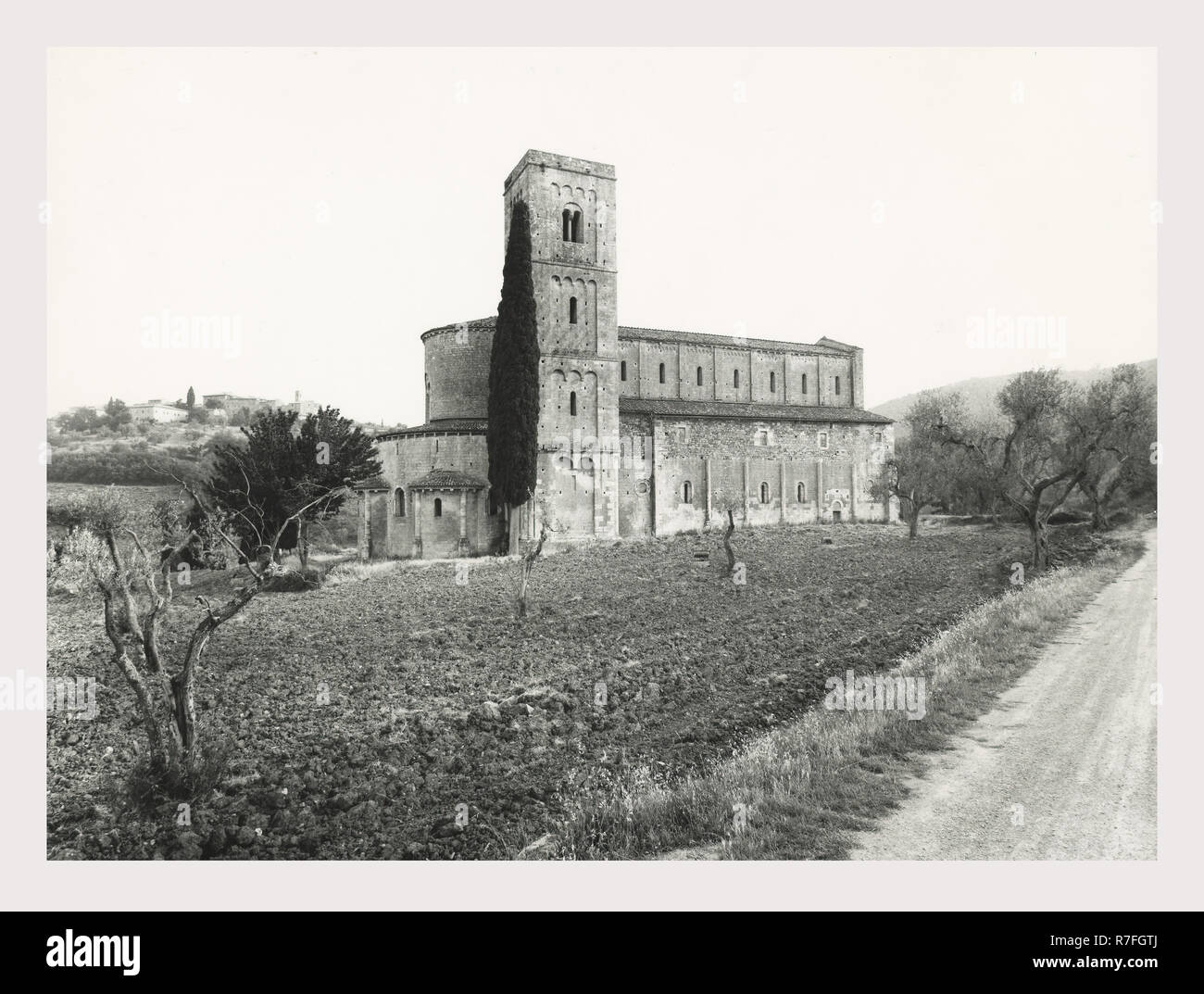 Tuscany Siena Montalcino environs Abbey of S. Antimo Abbey church, this ...