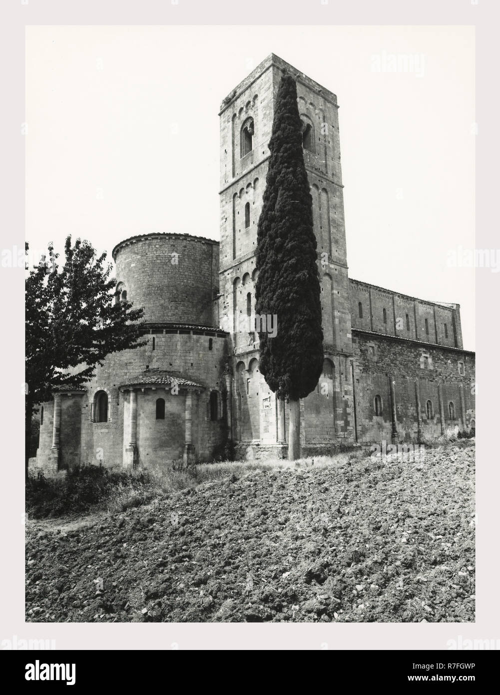 Tuscany Siena Montalcino environs Abbey of S. Antimo Abbey church, this ...